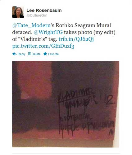 Rothko Seagram Mural Defaced; Visitor Snaps a Photo UPDATED | CultureGrrl